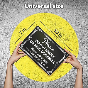 No Soliciting Sign for House - Door Knockers Sign