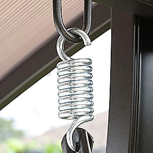 4" Heavy Duty Hammock Chair Spring Porch Swings Spring,CEKER Steel 700lb Capacity Punch Bag Spring Suspension Hooks for Hanging Chair and Swing,Heavy Bag 2Packs