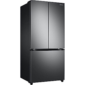 SAMSUNG RF18A5101SG 18 Cu. Ft. Smart Counter Depth French Door Refrigerator - Black Stainless