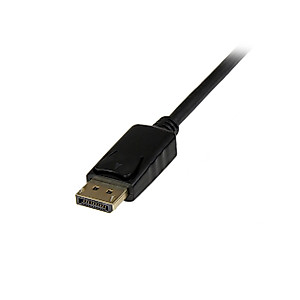 StarTech.com 6ft (1.8m) DisplayPort to DVI Cable - 1080p Video - Active DisplayPort to DVI Adapter Cable - DisplayPort to DVI-D Cable Single Link - DP 1.2 to DVI Monitor Cable Converter (DP2DVIMM6BS), Black