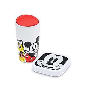 Mickey & Friends Glass Top Mug Warmer with 16 Ounce Mug