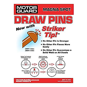 Motor Guard - Welding Studs 2.5Mm 500Bag (20015), Factory, 1 Count (Pack of 1)