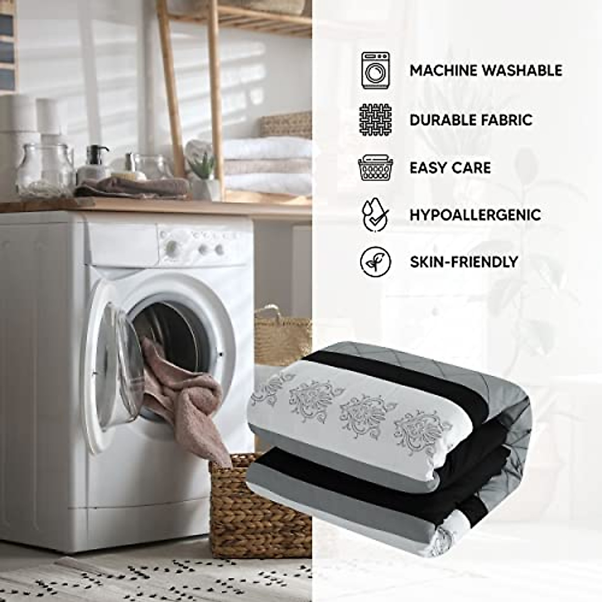 Chic Home Clayton 8 Comforter Pintuck Pieced Block Embroidery Bed in a Bag with Sheet Set, Twin, Yellow