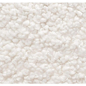 Zesthouse Boucle Shoe Bench Entryway with Storage, Upholstered Bench for Bedroom End of Bed, Metal Shoe Rack for Closet Hallway Doorway Living Room Mudroom, White