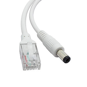 ANVISION Active 48V to 12V Waterproof PoE Splitter Adapter, IEEE 802.3af Compliant 10/100Mbps for IP Camera AP Voip Phone and More, White