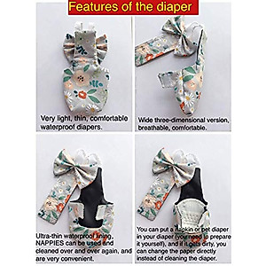 HEZHUO Duck Diapers, Chicken Diapers, Special Diapers for Poultry, Chicken, Duck and Goose Waterproof, Adjustable, Washable and Reusable Diapers，Poultry Supplies, Duck Supplies (M:200g-250g)