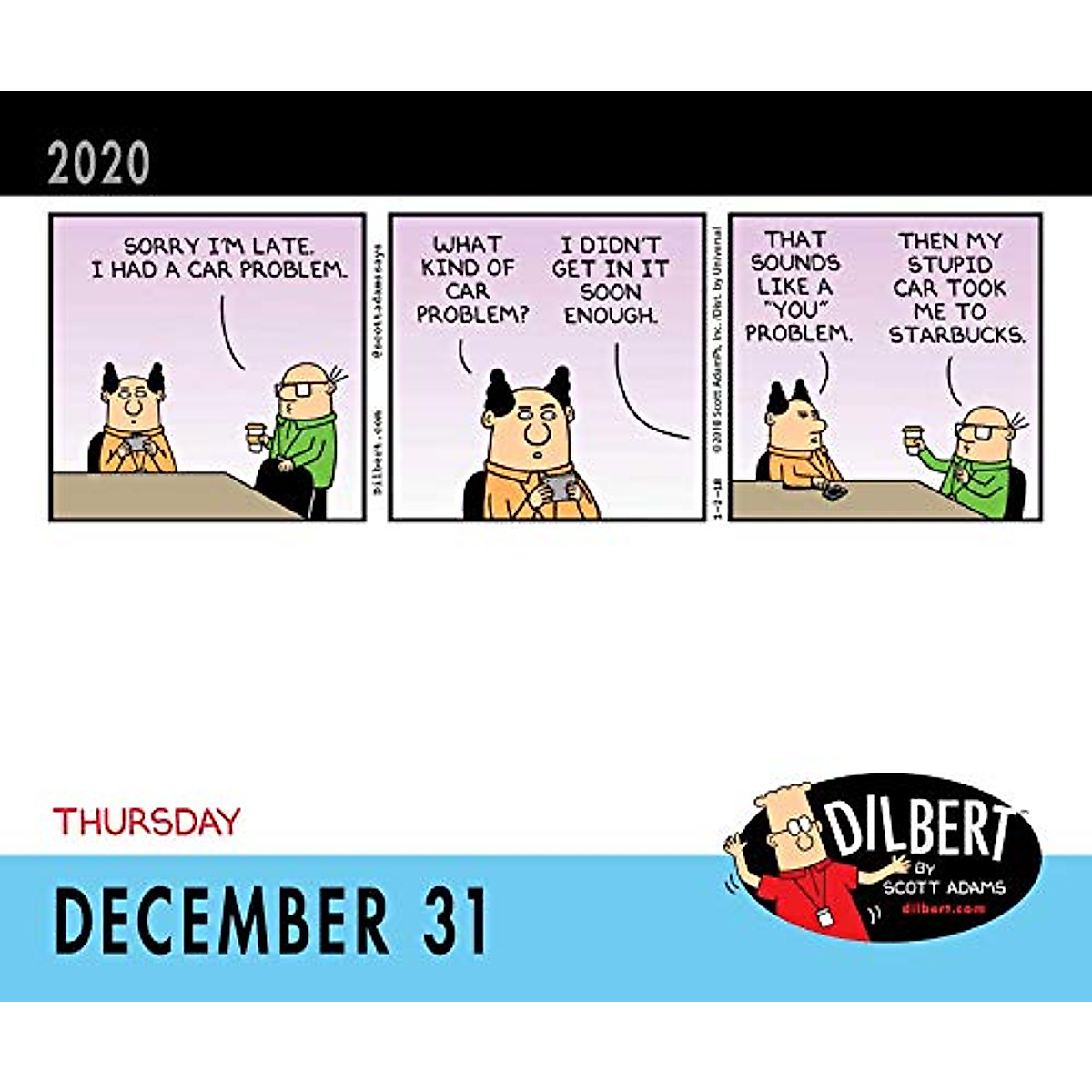 Dilbert 2020 Day-to-Day Calendar