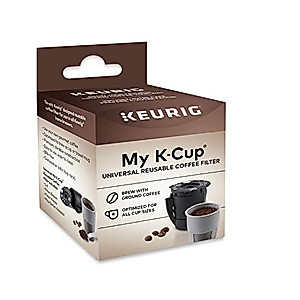 Keurig My K-Cup Reusable K-Cup Pod Coffee Filter, Compatible with All 2.0 Keurig K-Cup Pod Coffee Makers, 1 Count, Black