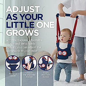 Watolt Baby Walking Harness - Handheld Kids Walker Helper - Toddler Infant Walker Harness Assistant Belt - Help Baby Walk - Child Learning Walk Support Assist Trainer Tool - for 7-24 Month Old