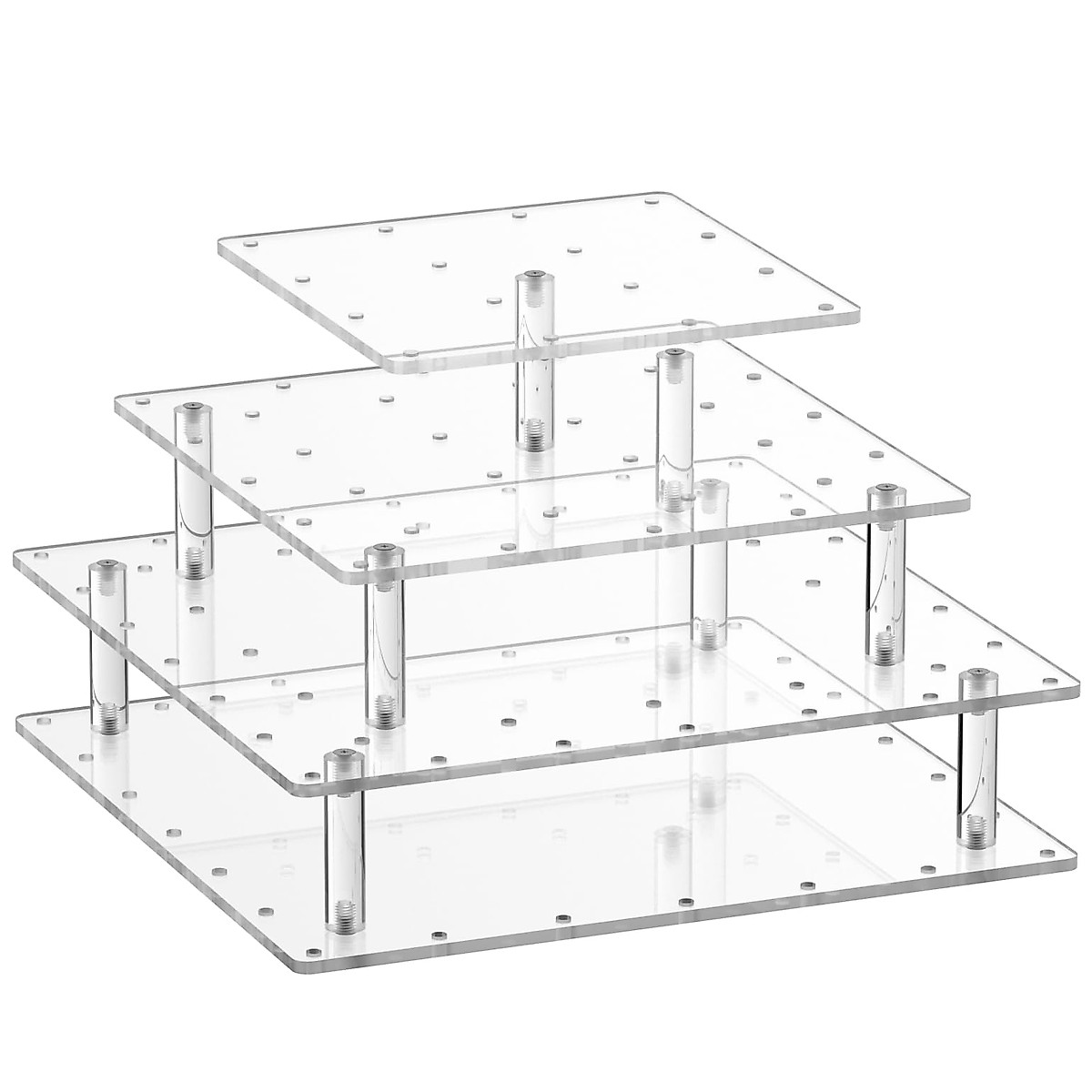 LUOBAO Acrylic Cake Pop Display Stand,Acrylic Lollipop Holder,3 Tier,for Displaying Sweets, Cake Pops, and Lollipops at Parties and Events