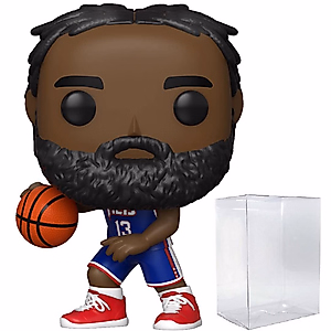POP NBA: Nets - James Harden (City Edition 2021) Funko Vinyl Figure (Bundled with Compatible Box Protector Case)