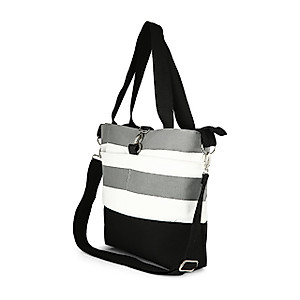 Compact Mommy Tote Bag - Best Designer Ladies Handbag for Toddlers (Also Fits Baby Diapers)