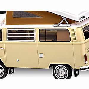 Revell 07676 Volkswagen T2 Camper (Easy-Click) Model Kit 1:24 Scale, Unvarnished