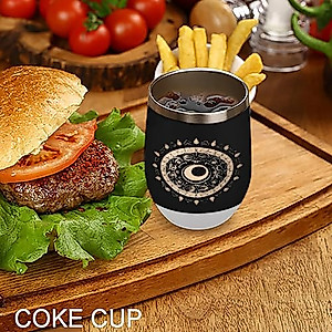 OPTKSNCU 304 Stainless Steel Insulated Cup with Lid, Sun And Moon Together Print Durable, And Easy to Clean – Ideal for Home, Office, And Gift Giving