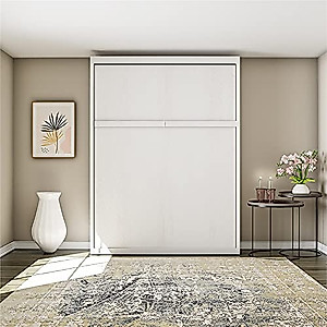 Signature Sleep Modern Wood Queen Murphy Wall Bed in Ivory Oak