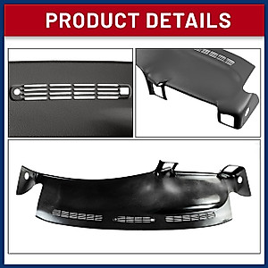DashSkin USA Glue-on Molded Dash Cover Compatible with 00-06 GM SUVs (exc Escalade & Z71) and 99-06 Pickups in Dark Pewter (Dark Grey) - Easy Cracked Dashboard Fix - Made in America