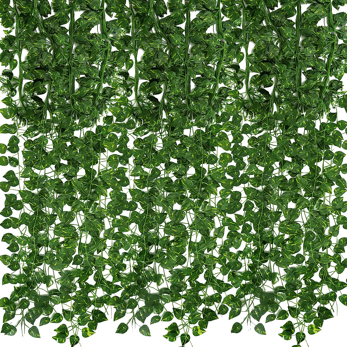 JPSOR 36pcs 259ft Artificial Ivy Garland Fake Vines Leaf Garland Artificial Greenery Garland Fake Hanging Plants for Home Bedroom Wedding Decoration Jungle Theme Party Supplies