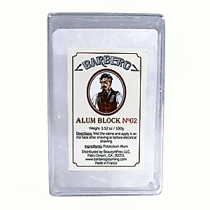 Barbero Alum Block in Plastic Case 3.52 oz / 100 g