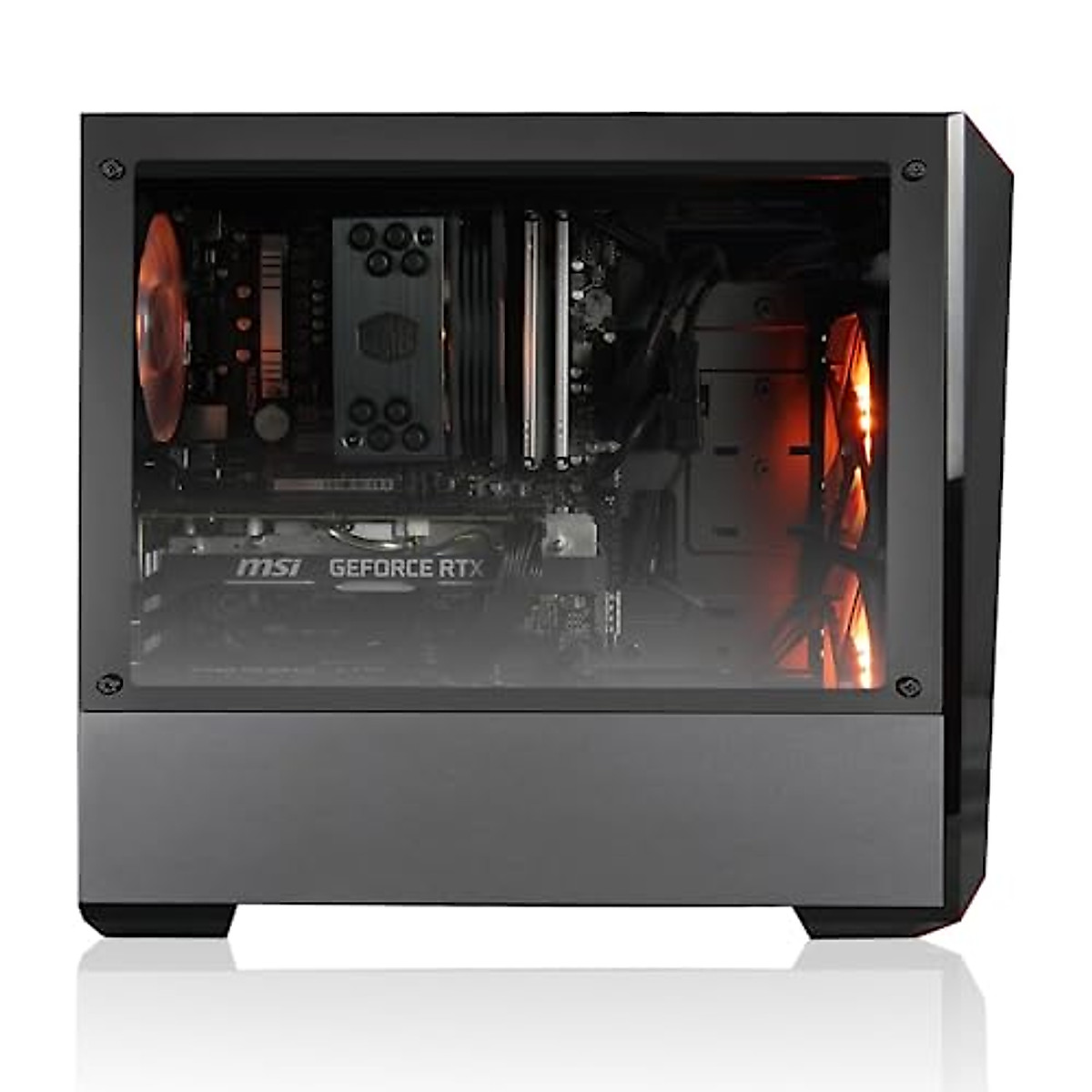 AVGPC Hellfire Series Gaming PC - AMD Ryzen 5 5600G 6-Core 3.90 GHz, RTX 2060 Super 8GB DDR6, 16GB 3200MHz DDR4, 1TB NVMe SSD, Hyper 212 Cooler, ARGB Fans, MasterBox 3.1 Lite TG Case, Windows 10