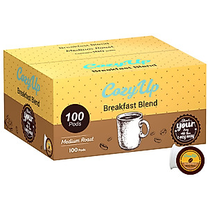 CozyUp Breakfast Blend, Single-Serve Coffee Pods for Keurig K-Cup Brewers, Medium Roast Coffee, 100 Count