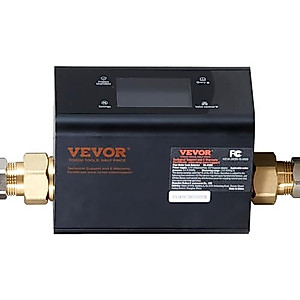 VEVOR WI-FI Smart Water Monitor and Automatic Shutoff Detector, Home Water Leak Detector for 3/4" NPT Diameter Pipe with 2.0-4000 L/H Measure Range, with App Alerts
