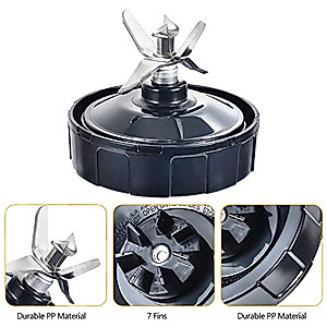 Blender Blade for Ninja Blender, Blender Replacement Parts Compatible with Nutri Ninja Auto iQ Blender BL482 BL642 NN102 BL682 BL2013 (7 Fins)