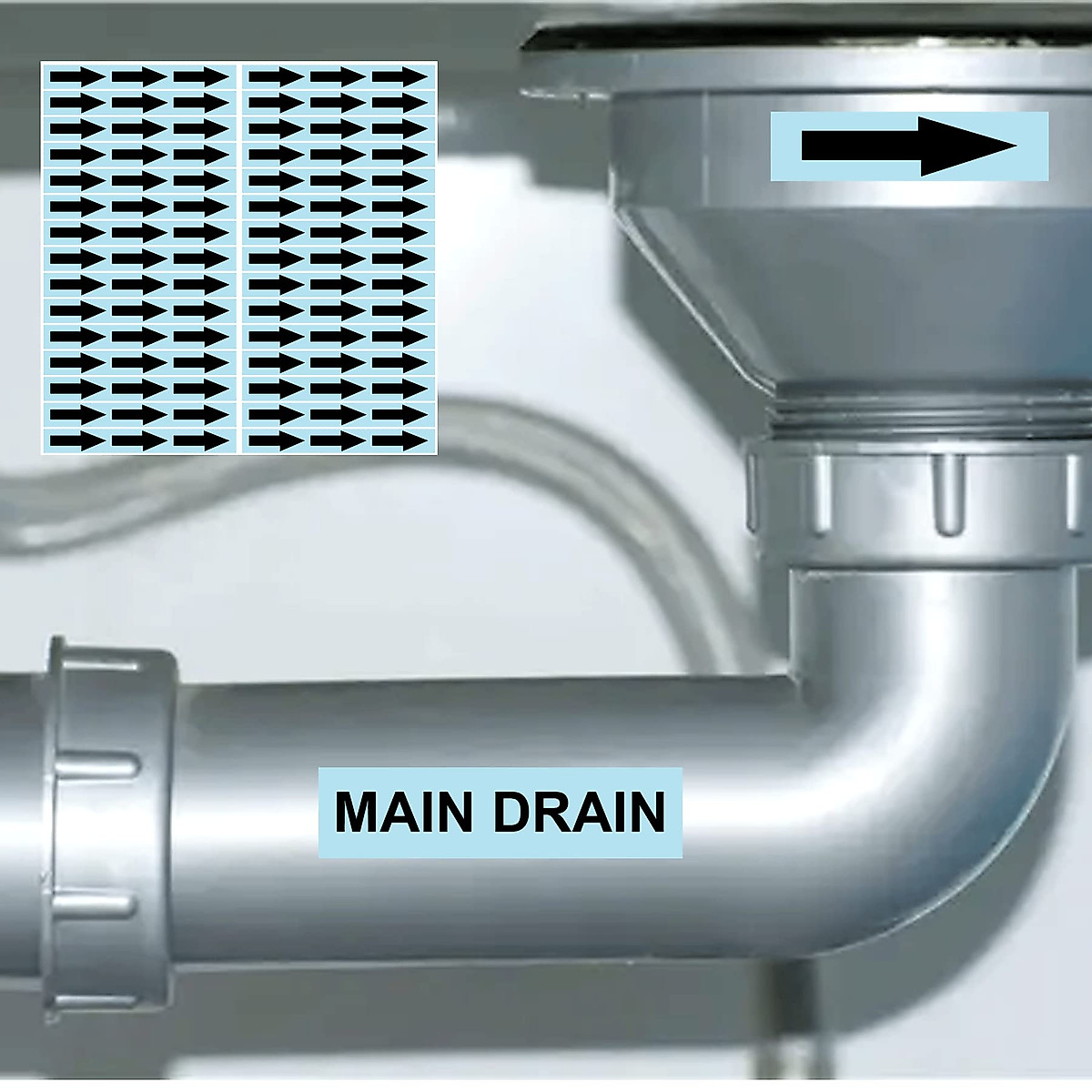 Pool Equipment Identification Labels Waterproof PVC Sticker Labels for Swimming Pool, Spa Equipment, Plumbing, & Piping Parts 1/2 x 2 Inch 125 Pcs Adhesive Labels (Swimming Pool, Blue)