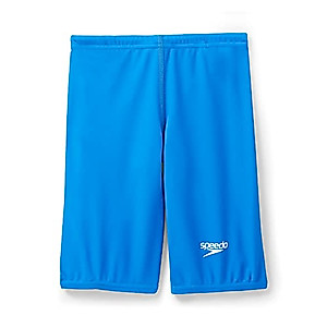 Speedo Boys' Swimsuit Jammer Begin to Swim Solid, Electric Blue Lemonade