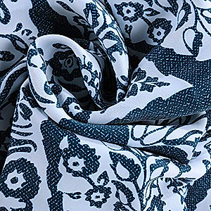 HPD Half Price Drapes Printed Room Darkening Curtains for Living Room & Bedroom 50 X 96, BOCH-KC108B-96 (1 Panel) Woodcut Green