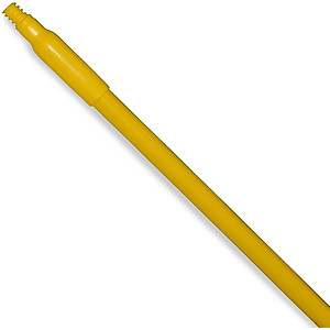 SPARTA 41225EC04 Fiberglass Broom Handle, Mop Handle, Replacement Handle With Acme Threaded Tip For Commercial Cleaning, 48 Inches, Yellow