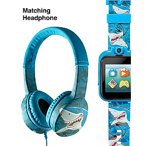 PlayZoom 2 Kids Smartwatch & Headphones - Video Camera Selfies STEM Learning Educational Fun Games, MP3 Music Player Audio Books Touch Screen Sports Digital Watch Gift for Kids Toddlers Boys Girls