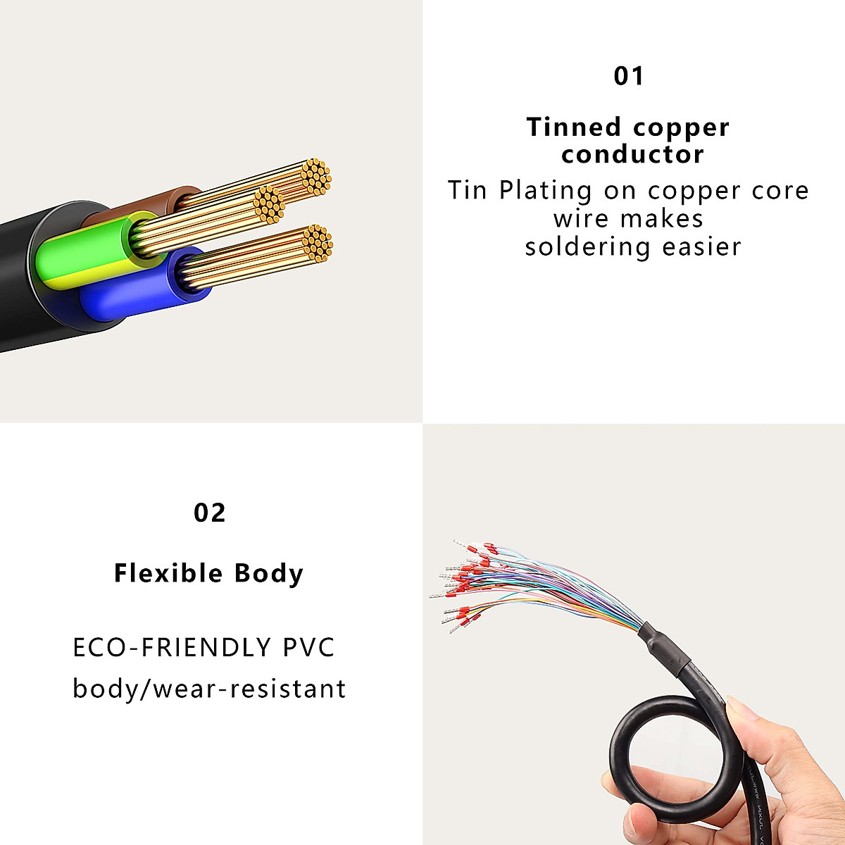 XMSJSIY DB37 Connector Adapter 37 Pin Serial Extension Cable Solderless 37-Pin Port Breakout Replacement Cable with Bare Wire - 1M/3.2Ft (DB37 Female)