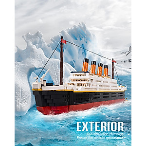 dOvOb Mini Blocks Titanic Building Set, 1288 Pieces Mini Bricks, Toys Gift for Adults and Kids
