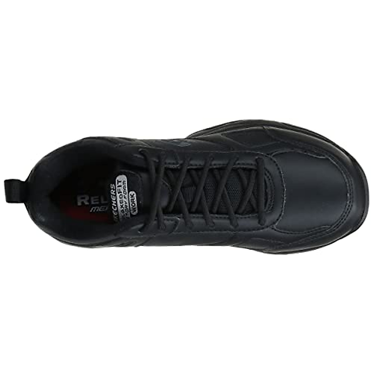 Skechers for Work Women's Dighton Bricelyn Wide Work Shoe, Black, 7.5 W US