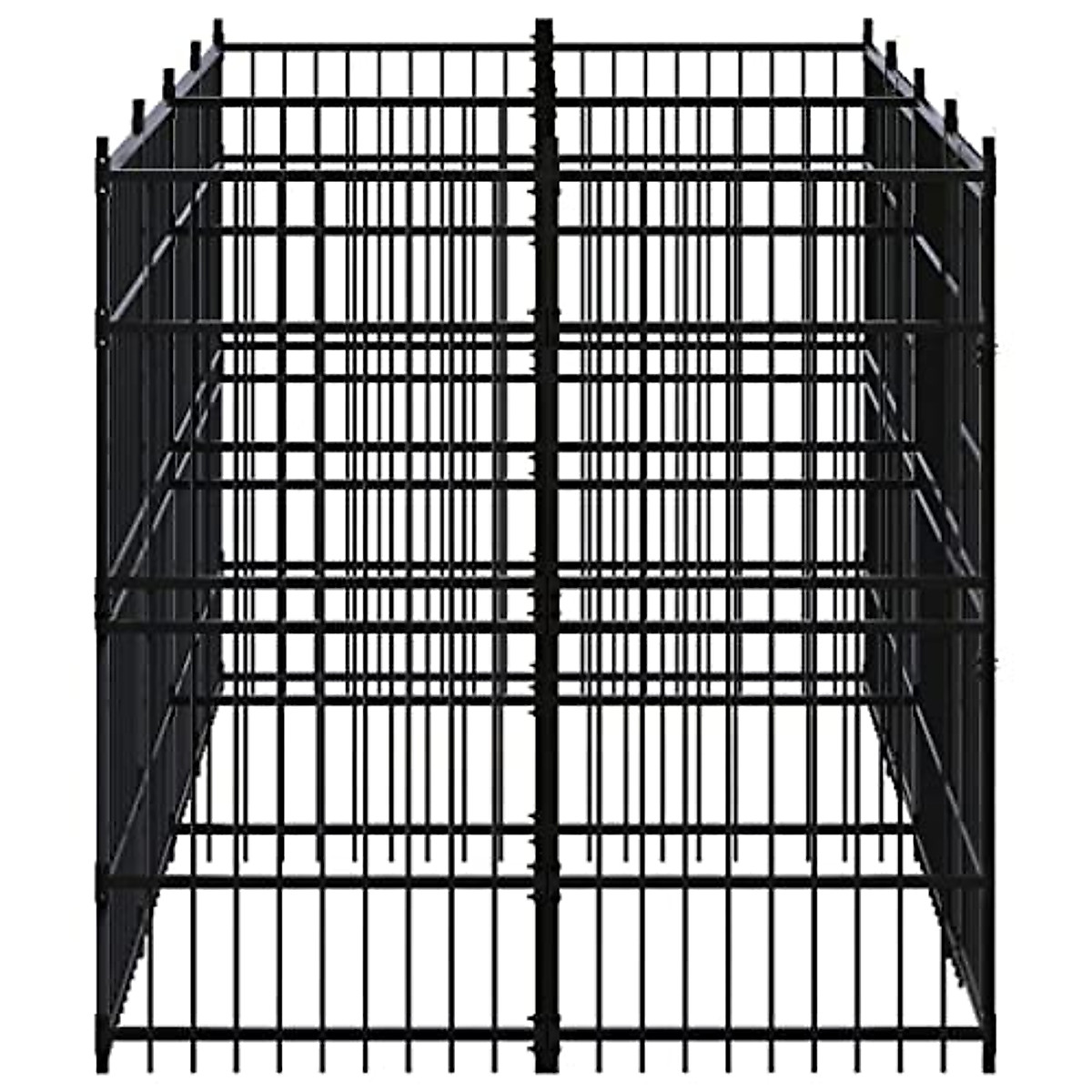 loibinfen Outdoor Heavy Duty Dog Kennel, Steel Dog Playpen,78.7" Height Portable Dog Fence, Dog Crate Cage Kennel Outdoor Dog House, Dog Exercise Pen for Small/Medium/Large Dogs, 119 ft²