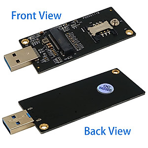 NGFF(M.2) Key B to USB 3.0 Adapter with SIM 6pin Slot for WWAN/LTE Module
