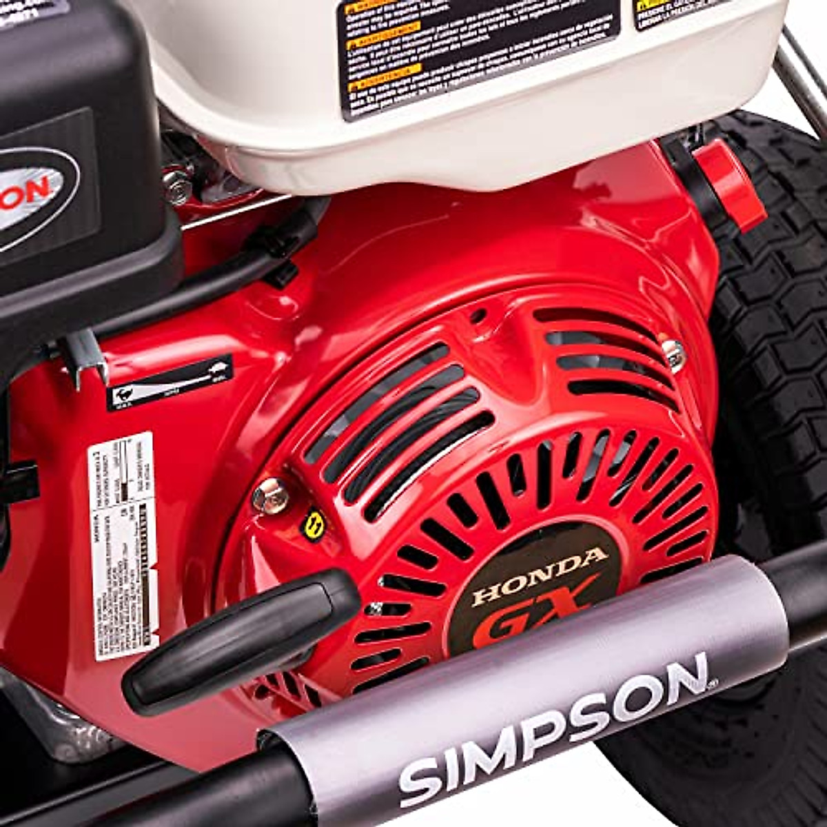 SIMPSON Cleaning PS60869 PowerShot 4000 PSI Gas Pressure Washer, 3.5 GPM AAA Triplex Pump, Honda GX270 Engine, Includes Spray Gun, Wand, 5 QC Nozzle Tips, 3/8-inch x 50-Foot Monster Hose, 49-State