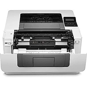 HP Laserjet Pro M404n Black and White Single-Function Wired Laser Printer, White - Print only - 2-line LCD Display, 40 ppm, 4800 x 600 dpi, Ethernet, Hi-Speed USB, Cbmoun Printer_Cable