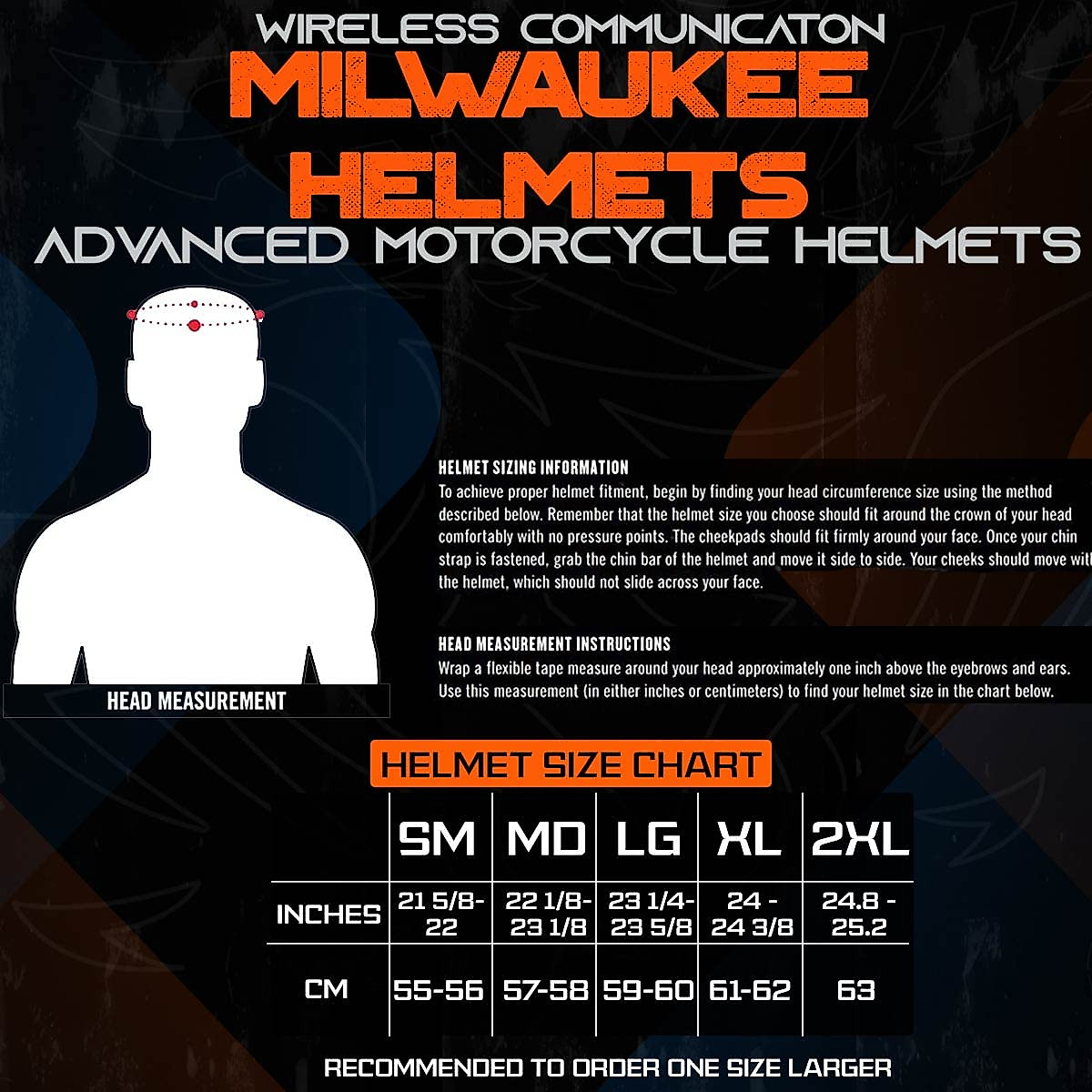 Milwaukee Helmets H512 Titanium and Blue Chit-Chat Black Full Face Motorcycle Helmet w/Intercom - Built-in Speaker and Microphone for Men/Women - Medium