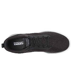 Skechers mens Go Walk Max - 54601 Sneaker, Black/Grey, 11 X-Wide US