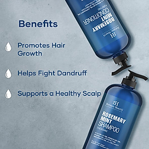 Botanic Hearth Rosemary Mint Shampoo and Conditioner Set, Thickening Formula, Promotes Hair Growth and Scalp Health Sulfate Free & Paraben Free, for Men & Women - 16 fl oz each