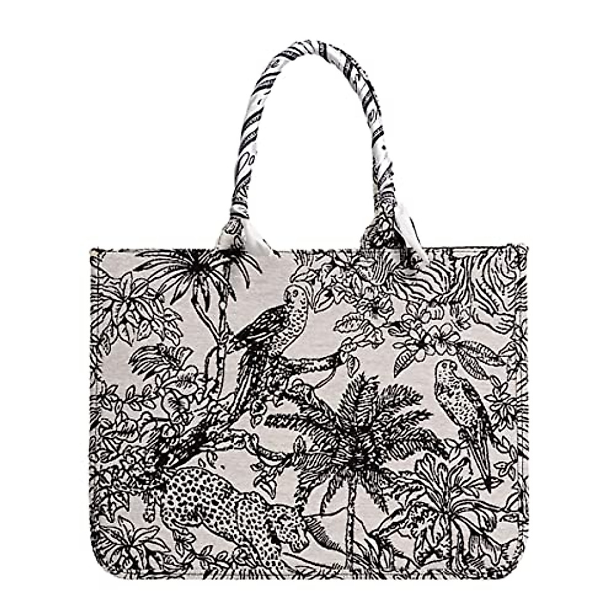 MANMU TOTE temperament Large -capacity messenger bag Tongcot Bags canvas Fashionable knitted handbag goddess goddess (Large) White