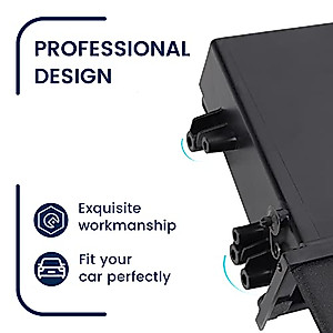 RED WOLF Single Din Car CD Player Radio Stereo Dash Trim Storage Pocket Box Kit Mounting Pocket Fit Toyota Universal Black Durable ABS for Collecting Items