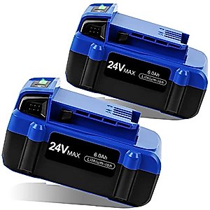 JIALIPOK 24V 6.0Ah Replacement for Kobalt 24V Max Battery KB624-03 KB524-03 KB424-03 KB224-03 KB124-03 0673802 Lithium Ion Cordless Tools Battery(2Pack) NOT for Snow Joe