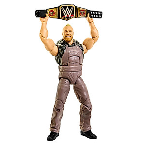 Mattel WWE Brock Lesnar Elite Collection Action Figure, Deluxe Articulation & Life-like Detail with Iconic Accessories, 6-inch