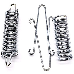 HL 4Pcs Tent Spring Buckle,Heavy Duty Stainless Steel Awning Rope Tensioner, Tarps, Tents, Wire Racks Accessories