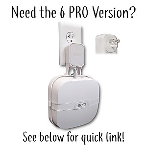 The Eero Genie for eero 6, 6+, and Mesh Wi-Fi: Wall Mount Outlet Holder Stand | Lowest Profile | Open Access | Multiple Install Options | Horizontal Outlets | Design Winner! (3-Pack)
