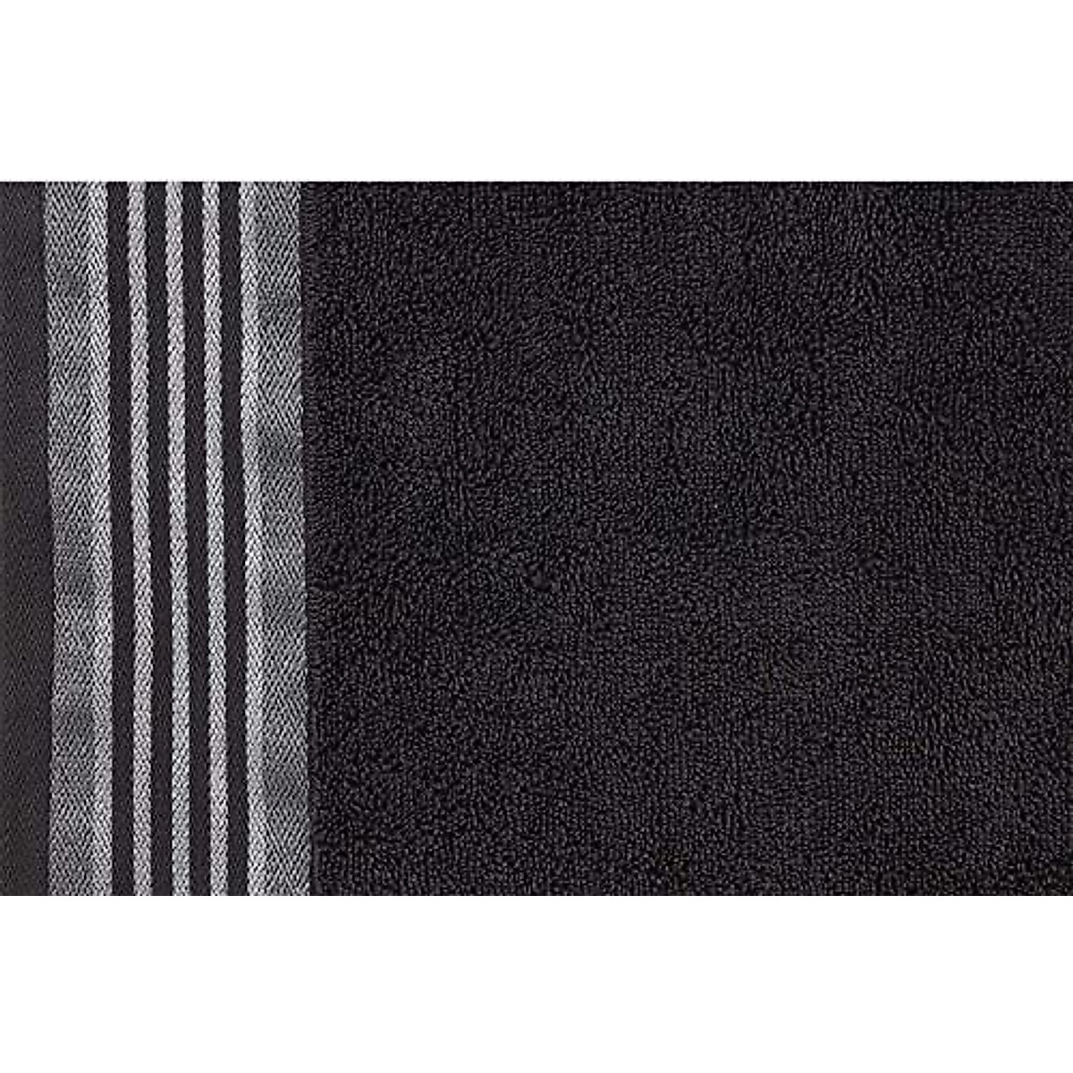 CASA COPENHAGEN, Designed in Denmark, 550 GSM, 12x12 Inches, Washcloths Towels, Set of 24 Towels, Super Soft and Absorbent, Egyptian Cotton Towels for Bathroom & Kitchen - Silver Grey and Dark Grey