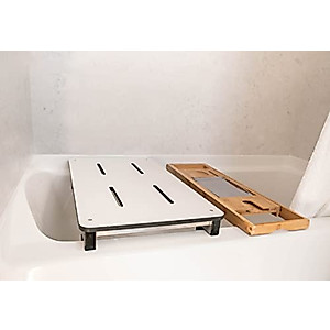 Seachrome Removable Tub Seat, Bridgeport 27-Inch x 15-1/2-Inch, White Phenolic