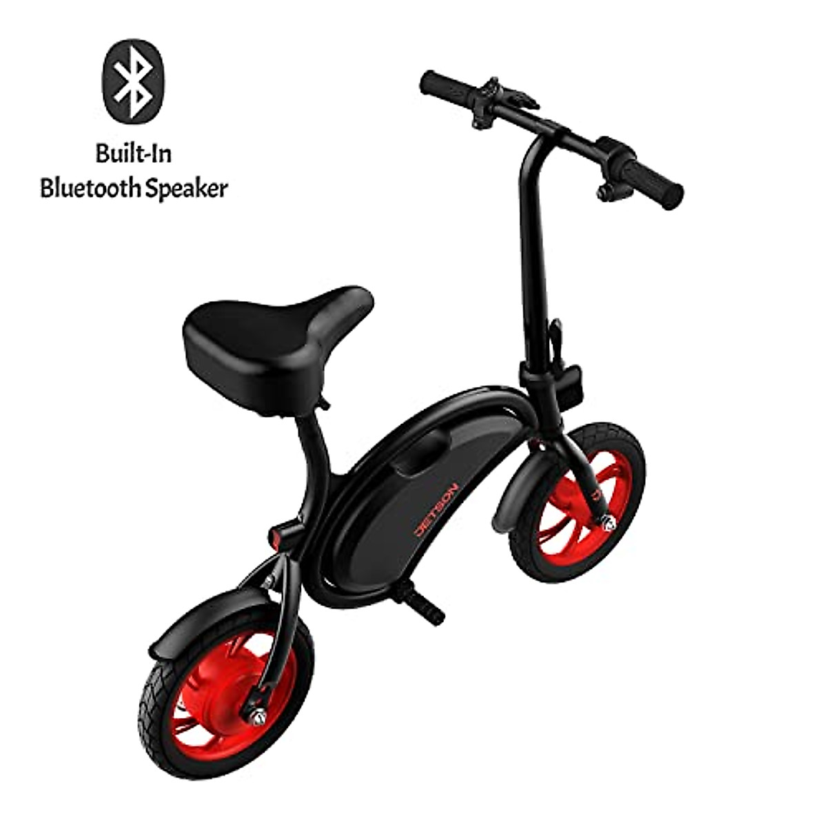 Jetson Bolt Adult Folding Electric Ride On, Foot Pegs, Easy-Folding, Built-In Carrying Handle, Lightweight Frame, LED Headlight, Twist Throttle, Cruise Control, Rechargeable Battery